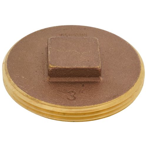 876-RS30 - Sioux Chief 876-RS30 - 3" Brass Raised Head Cleanout Plug