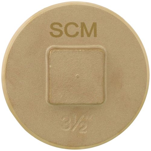 876-RS35 - Sioux Chief 876-RS35 - 3-1/2" Brass Raised Head Cleanout Plug