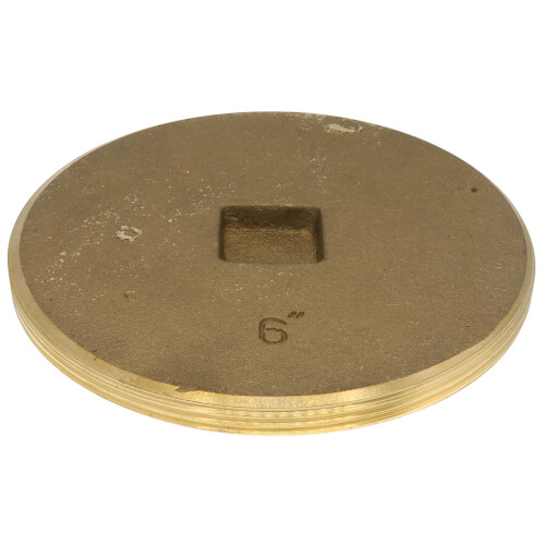 877-60 - Sioux Chief 877-60 - 6" Brass Countersunk Cleanout Plug