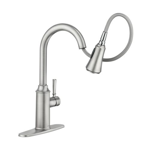 87801SRS - Moen 87801SRS - Conneaut 1 Handle High Arc Pulldown Kitchen ...