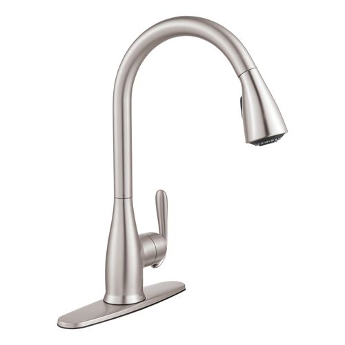 87879SRS - Moen 87879SRS - Haysfield 1 Handle High Arc Kitchen Faucet ...