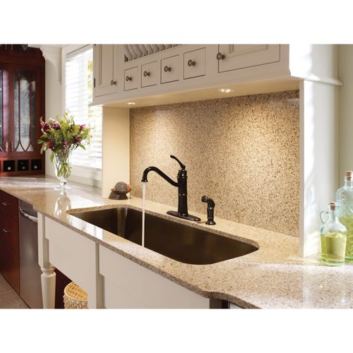 87999BRB - Moen 87999BRB - Wetherly 1 Handle High Arc Kitchen Faucet ...