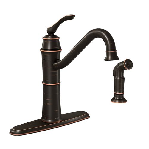 87999BRB - Moen 87999BRB - Wetherly 1 Handle High Arc Kitchen Faucet ...