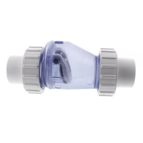 8810CS - Red Flag Products 8810CS - 1" Clear Flapper Check Valve w ...