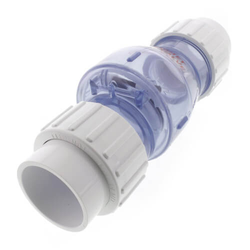8815CS - Red Flag Products 8815CS - 1-1/2" Clear Flapper Check Valve w ...