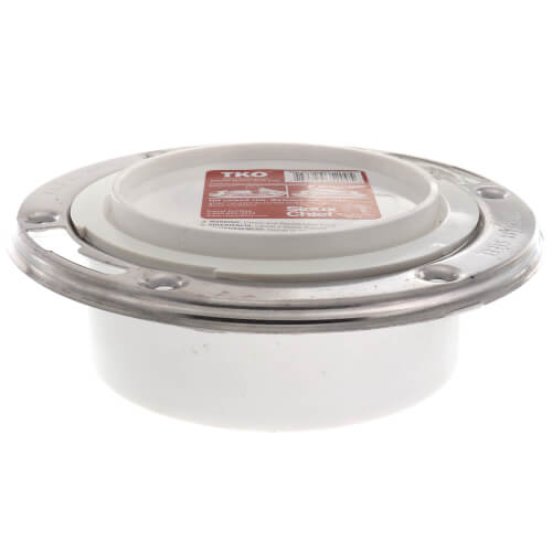 886-4PTM - Sioux Chief 886-4PTM - 4" Hub Total Knockout Closet Flange w ...