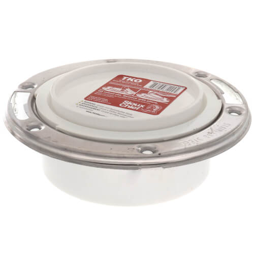 886-4PTM - Sioux Chief 886-4PTM - 4" Hub Total Knockout Closet Flange w ...