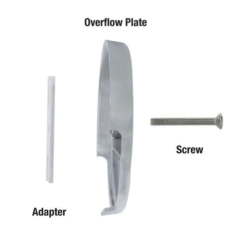 89052 - Danco 89052 - Bathtub Overflow Plate w/ Screw for 1-Hole Drains