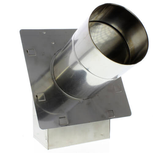 100112424 - AO Smith 100112424 - 4" Cap Wall Thimble w/ Hood (4.0" - 7. ...