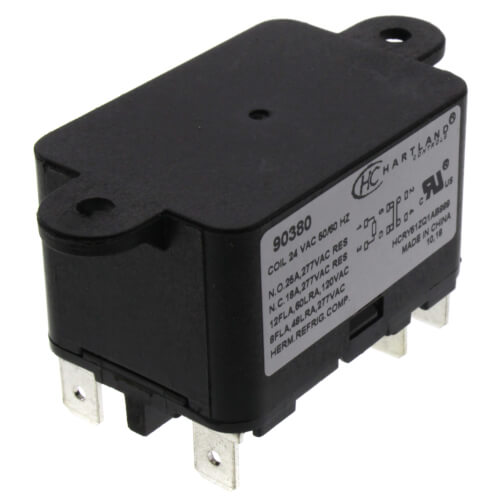 90380 - Hartland Controls 90380 - 24V General Purpose Relay w/ 1 NO/1 ...