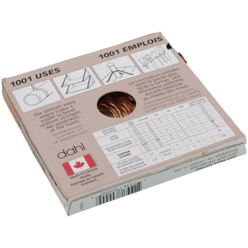9050 - Dahl 9050 - 1/2" x 25' 22 Gauge Copper All-Round Strapping