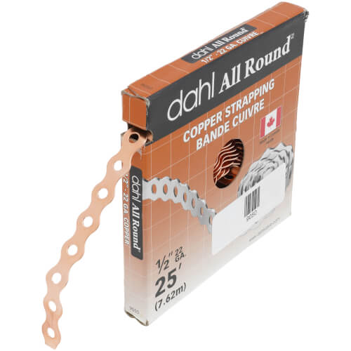 9050 - Dahl 9050 - 1/2" x 25' 22 Gauge Copper All-Round Strapping
