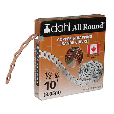 9053 - Dahl 9053 - 1/2" x 10' 22 Gauge Copper All-Round Strapping