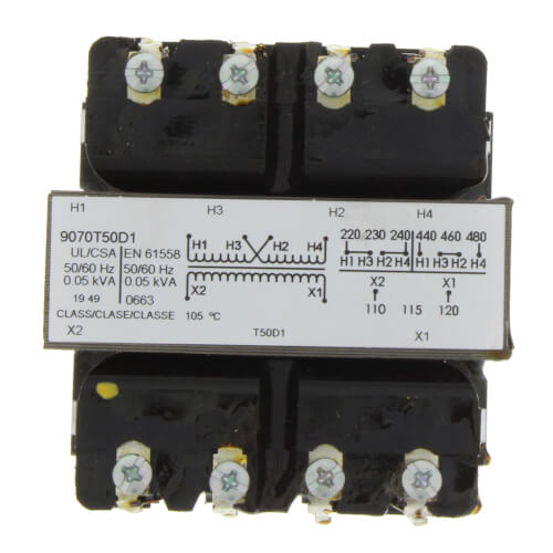 9070T50D1 - Square D 9070T50D1 - Transformer 50 VA (120-240/460V)