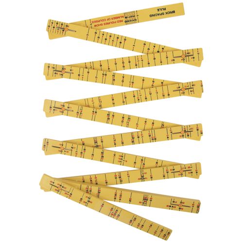 91163B - Klein Tools 91163B - 6' Fiberglass Folding Ruler, Outside ...