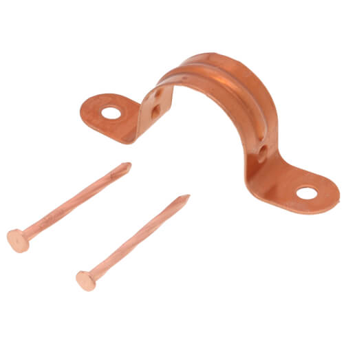 9133 - Dahl 9133 - 3/4" 2 Hole Solid Copper Tube Strap (Bag of 100)