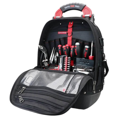 91862 - Wiha 91862 - 63-Piece Wiha RedStripe TECH PAC Contractor Tool Kit