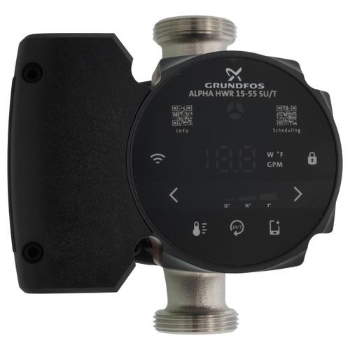 92603111 - Grundfos 92603111 - ALPHA HWR 15-55 SU/T High-Efficiency Hot ...