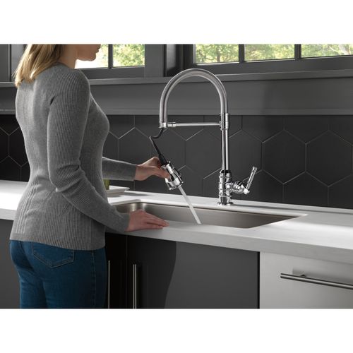 9690-DST - Delta 9690-DST - Broderick Single Handle Pull-Down Kitchen ...