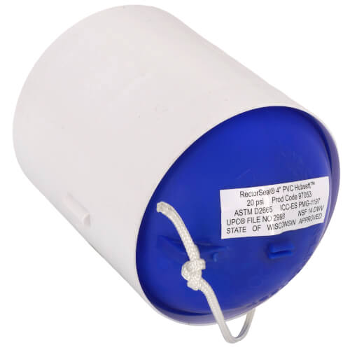 97053 - Rectorseal 97053 - 4" PVC HubSett Test Coupling (Horizontal)