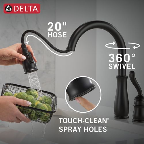 978-BL-DST - Delta 978-BL-DST - Leland 1 Handle Pull-down Kitchen ...