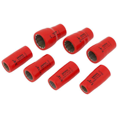 98-99-11-S5 - Knipex 98-99-11-S5 - 10-Piece Insulated Socket Set, 1/2 ...