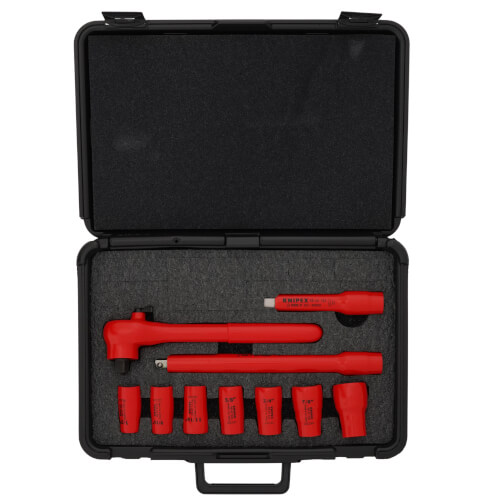 98-99-11-S5 - Knipex 98-99-11-S5 - 10-Piece Insulated Socket Set, 1/2 ...