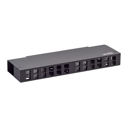49225-24E - Leviton 49225-24E - 24-port Low-profile Zone Enclosure (Black)