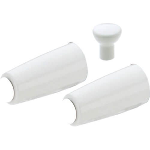 A22WH - Delta A22WH - White Metal Lever Handle Accent Set (Pack of 2 ...