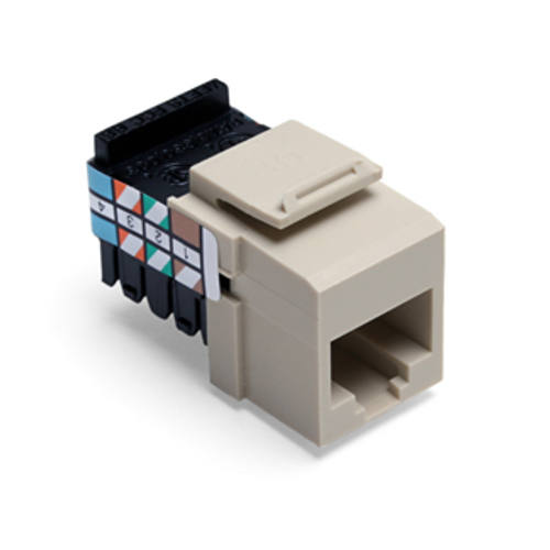 41108-RI8 - Leviton 41108-RI8 - Voice Grade Quickport, Jack, 8p8c (Ivory)