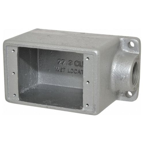 FD2-TB - ABB FD2-TB - 3/4" Deep 1 Gang Cast Device Box, Gray Iron Zinc ...