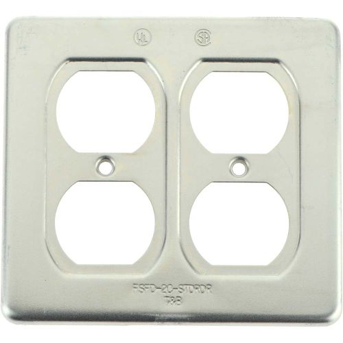 S232-TB - ABB S232-TB - 2 Gang Device Box Cover, Sheet Steel, 2 Dual ...