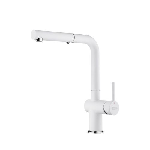 ACT-PO-PWT - Franke ACT-PO-PWT - Active 12.25" Contemporary Single Handle Pull-Out Faucet (Polar ...