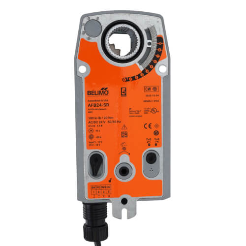 Belimo AFB24-SR Proportional Damper Actuator, 24V - SupplyHouse.com