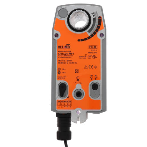 AFRX24-MFT - Belimo AFRX24-MFT - Spring Return, Multi-Function Technology Valve Actuator, 24 VAC