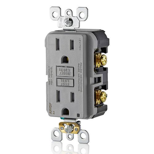 AGTR1-GY - Leviton AGTR1-GY - 15A, Self Test, Tamper-Resistant Dual ...
