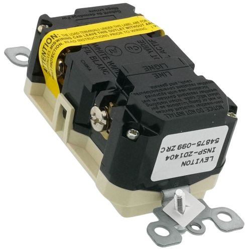 AGTR1-I - Leviton AGTR1-I - 15A, Self Test, Tamper-Resistant Dual ...