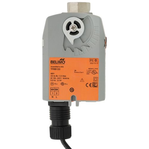 B220-TFRB120 - Belimo B220-TFRB120 - 3/4" B2 Series, 2-Way CCV Valve Assembly, 120VAC (14.0 Cv)