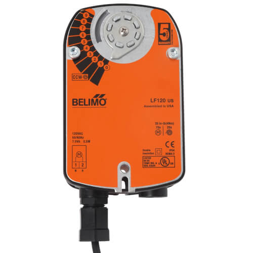 B220B-LF120 - Belimo B220B-LF120 - 3/4" B2 Series, 2-Way Chrome Plated Brass Ball and Nickel ...