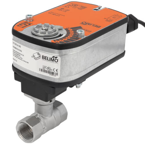 B220B-LF120 - Belimo B220B-LF120 - 3/4" B2 Series, 2-Way Chrome Plated Brass Ball and Nickel ...