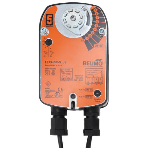 B221-LF24-SR-S - Belimo B221-LF24-SR-S - 3/4" B2 Series, 2-Way ...