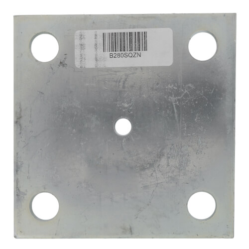 B280SQZN - Cooper B-Line B280SQZN - 6" x 6" x 3-1/2" Zinc Post Base ...