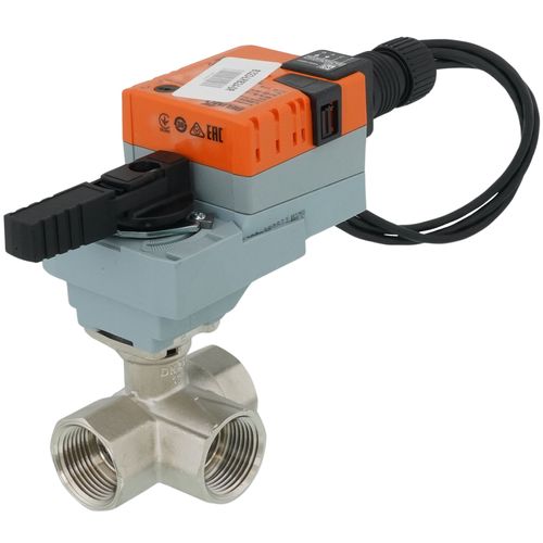 B323-LRB24-SR - Belimo B323-LRB24-SR - 1" B3 Series, 3-Way CCV Brass ...