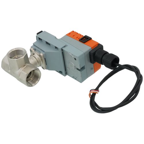 B323-LRB24-SR - Belimo B323-LRB24-SR - 1" B3 Series, 3-Way CCV Brass Valve w/ SS Ball & Stem (10 ...