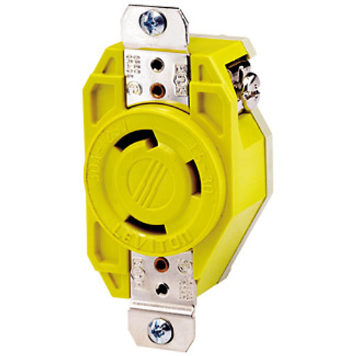 26CM-10 - Leviton 26CM-10 - 30A, 125V NEMA L5-30R, 2P, 3W, Flush Mtg ...