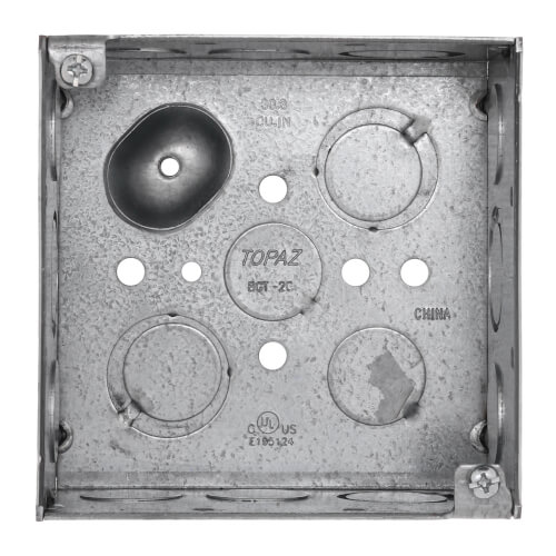 B8546 - Topaz B8546 - 4" Square Welded Box, 2-1/8" Deep w/ 1/2" & 3/4 ...