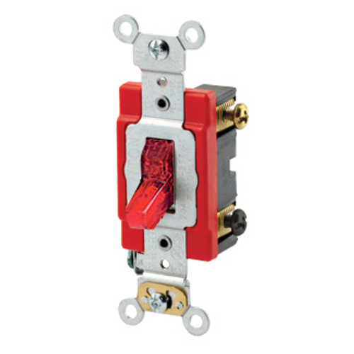 1222-7PR - Leviton 1222-7PR - 20A, 277V Toggle Pilot Light, Illuminated ...