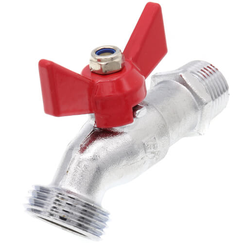 BDMT050-C - Bluefin BDMT050-C - 1/2" Chrome Plated Boiler Drain w/ T ...