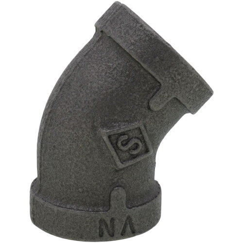 BL45E038C - Bluefin BL45E038C - 3/8" Black 45° Elbow
