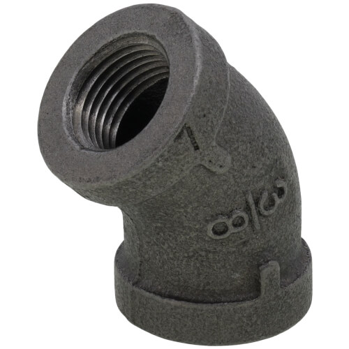 BL45E038C - Bluefin BL45E038C - 3/8" Black 45° Elbow